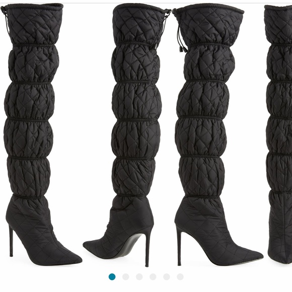 Steve Madden | Shoes | Steve Maddensilhouette Quilted Over The Knee ...
